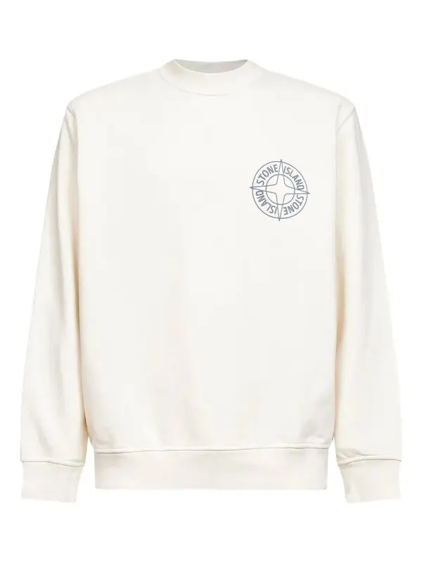 Stone Island Outline Compass Print Sweatshirt