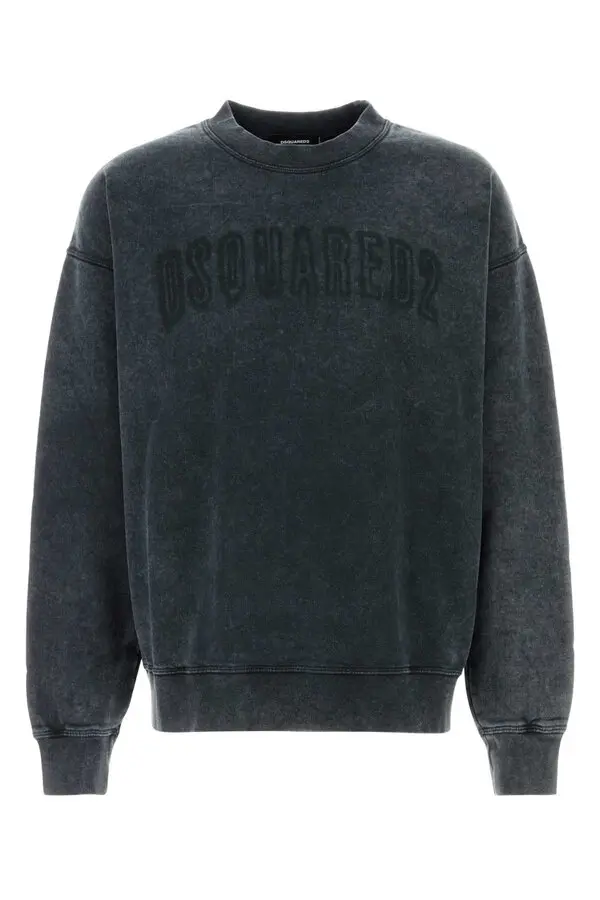 Dsquared2 Graphite Cotton Sweatshirt