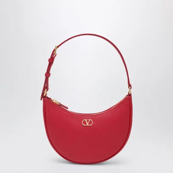 Valentino Garavani Leather Vlogo Signature Mini Hobo Bag