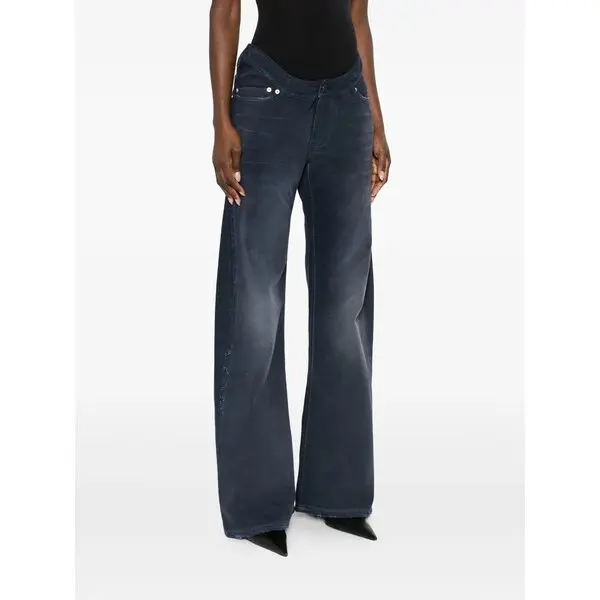 Balenciaga Denim Flared Jeans - Blue