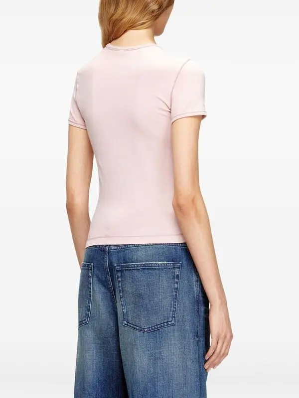 DIESEL® Slim Fit Stretch T-shirt With Oval D Logo