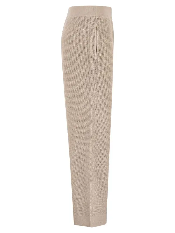 Brunello Cucinelli Textured Knit Trousers