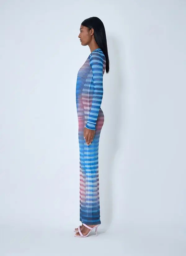 JEAN PAUL GAULTIER Air Mesh Maxi Dress