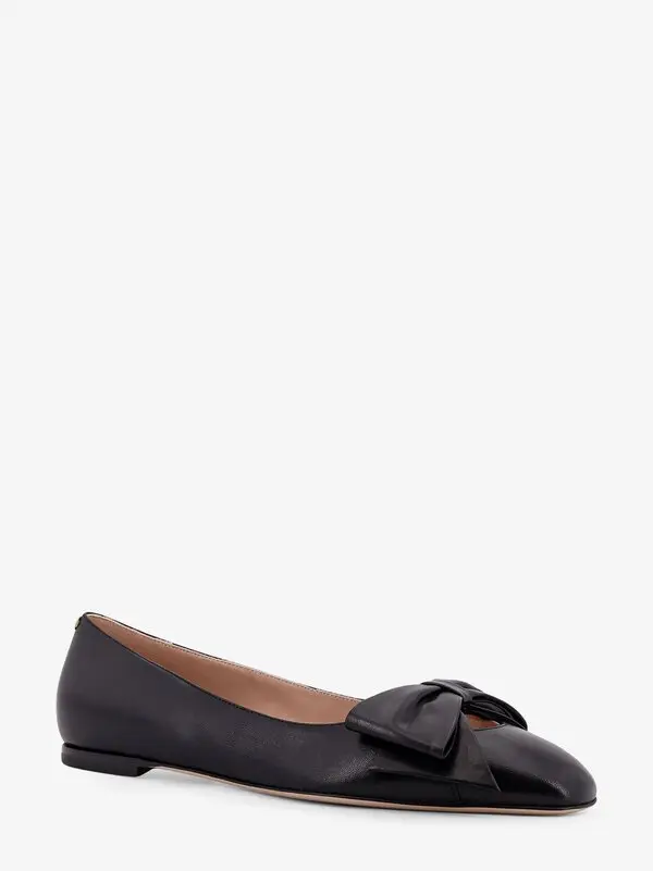 Valentino Garavani Bow Detail Leather Ballerinas - Multicolor