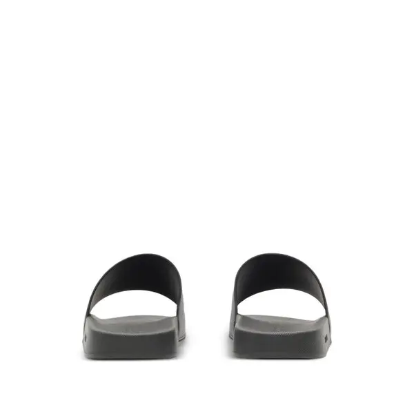 Burberry Check Pattern Crossover Strap Sandals - Black