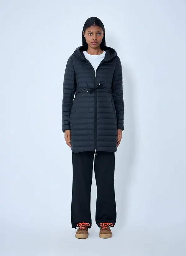 Moncler Barbel Long Parka Coat - Black