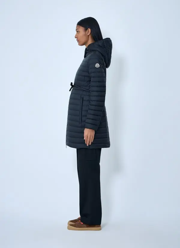 Moncler Barbel Long Parka Coat - Black