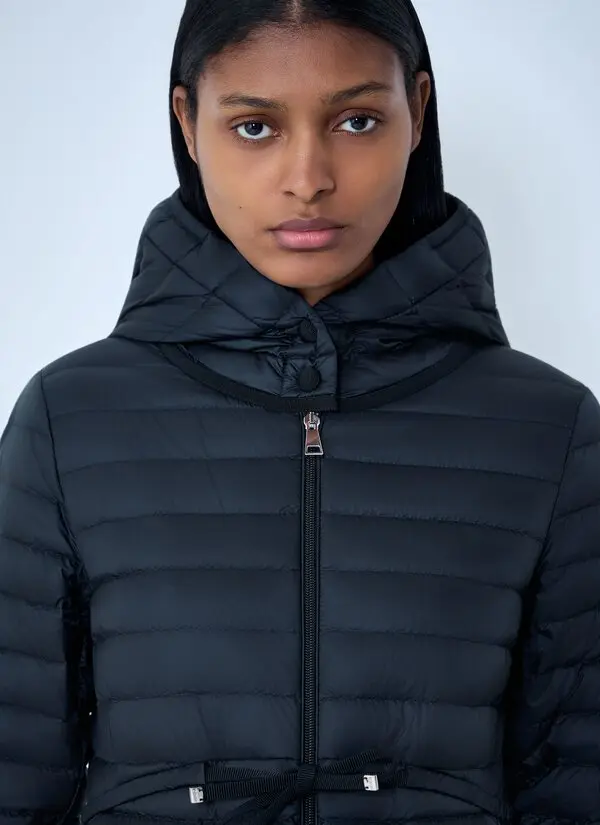 Moncler Barbel Long Parka Coat - Black