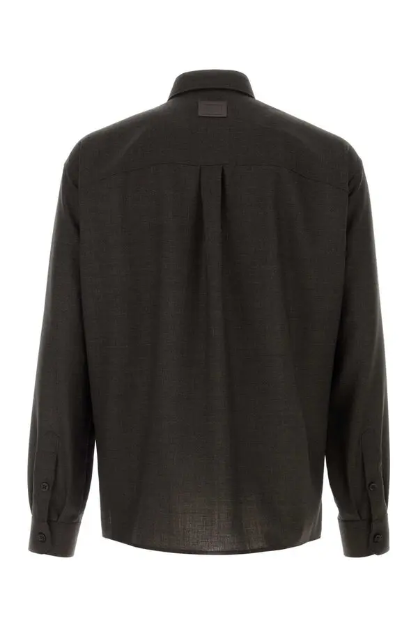 Dolce & Gabbana Chocolate Twill Shirt