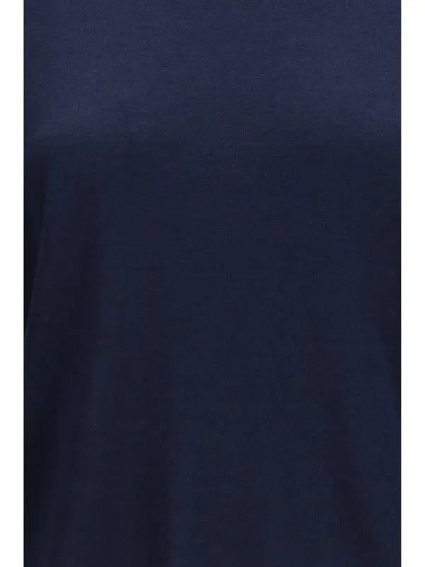 Brunello Cucinelli Short Sleeve Cashmere And Silk Sweater - Blue