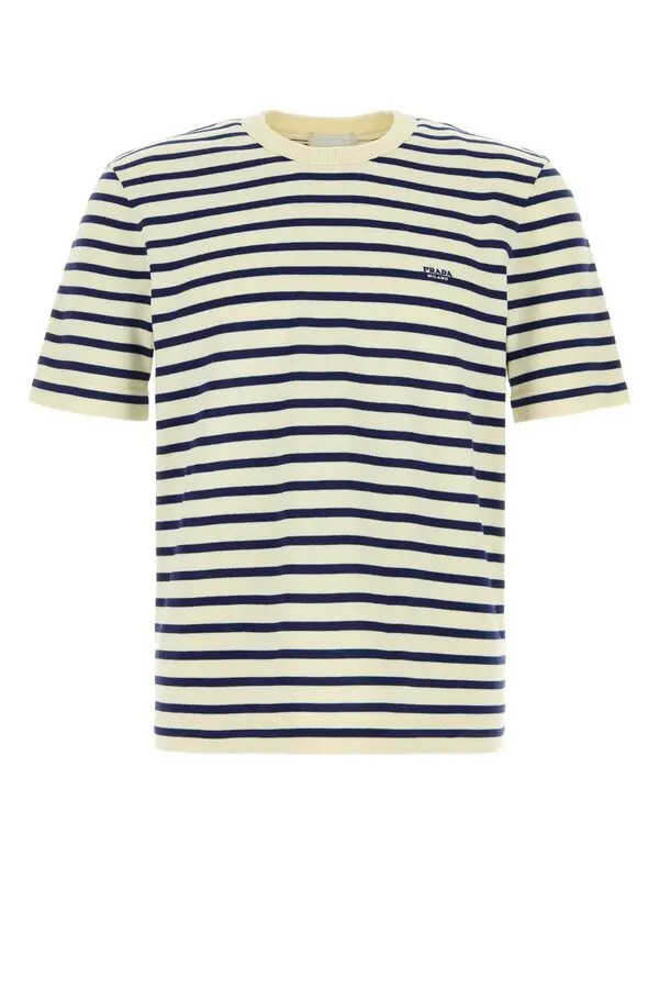 Prada Embroidered Cotton T-shirt
