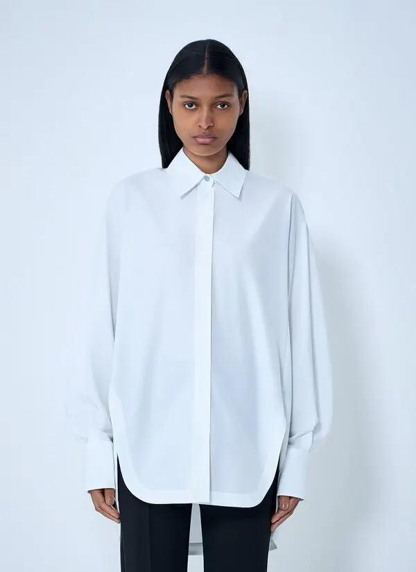 Sportmax Oversized Cotton Poplin Shirt