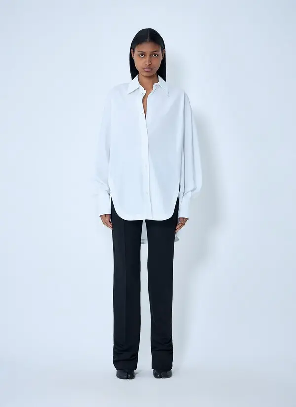 Sportmax Oversized Cotton Poplin Shirt