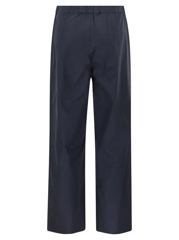 Max Mara Cotton Poplin Drawstring Trousers