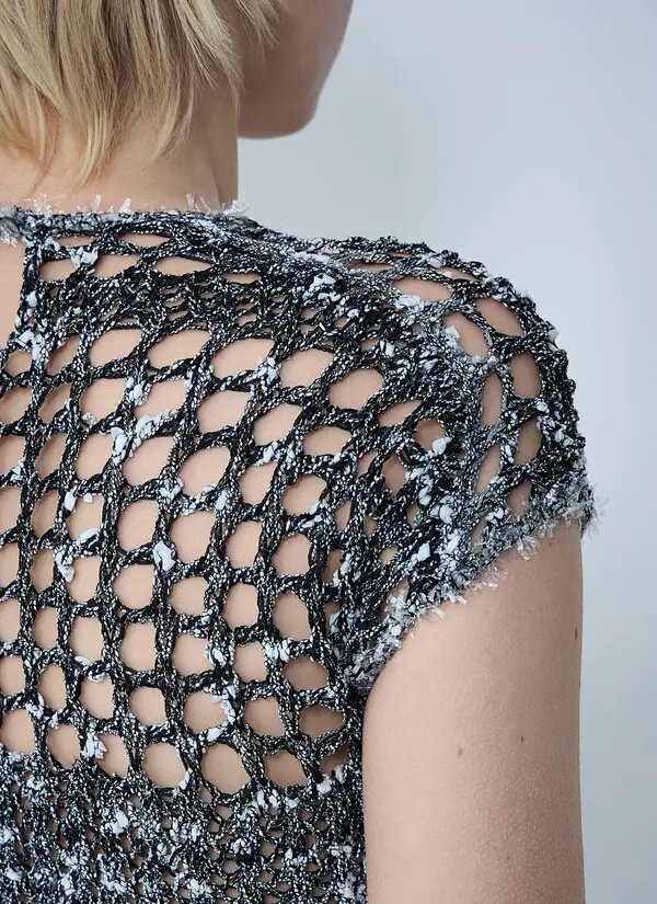 Acne Studios Open-knit Crochet Crewneck Top