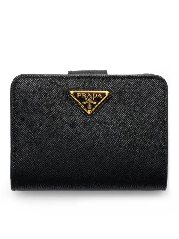 Prada Small Saffiano Wallet - Black
