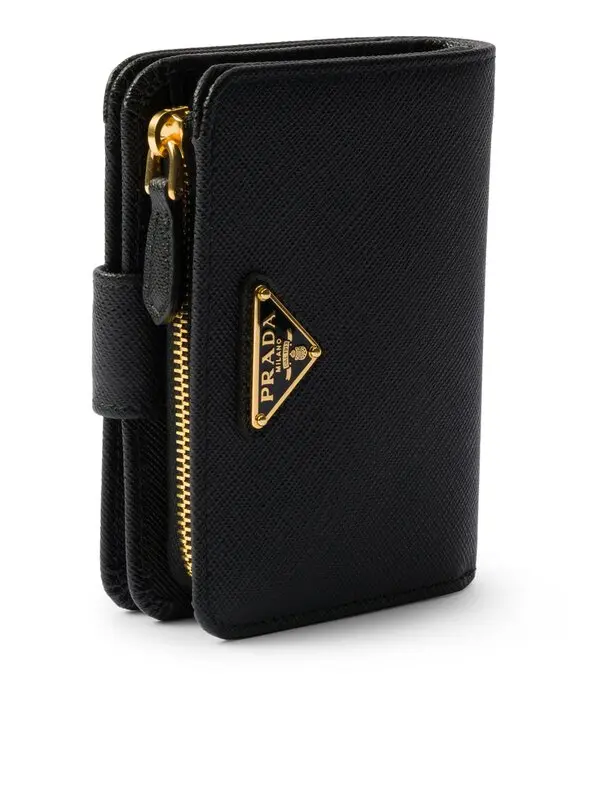 Prada Small Saffiano Wallet - Black