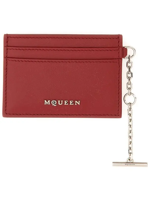 Alexander McQueen Sling Card Holder - Red