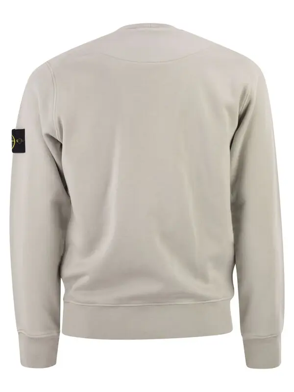 Stone Island Crew Neck Sweatshirt With Raglan Sleeves - Multicolor