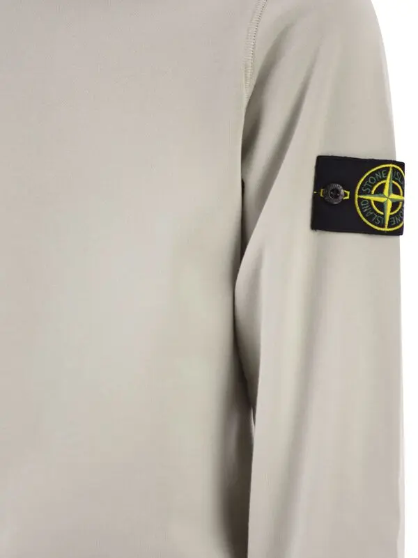Stone Island Crew Neck Sweatshirt With Raglan Sleeves - Multicolor