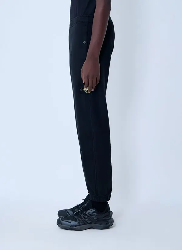 Stone Island Logo Patch Track Pants - Black