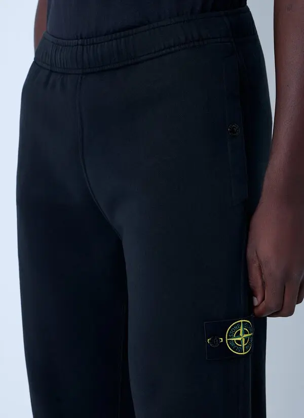 Stone Island Logo Patch Track Pants - Black
