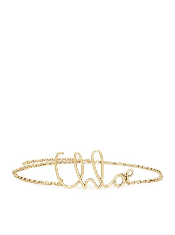 Chloé Iconic Logo Chain Belt - Multicolor