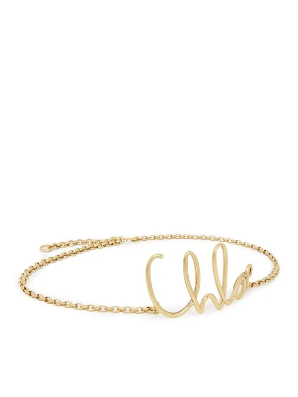 Chloé Iconic Logo Chain Belt - Multicolor