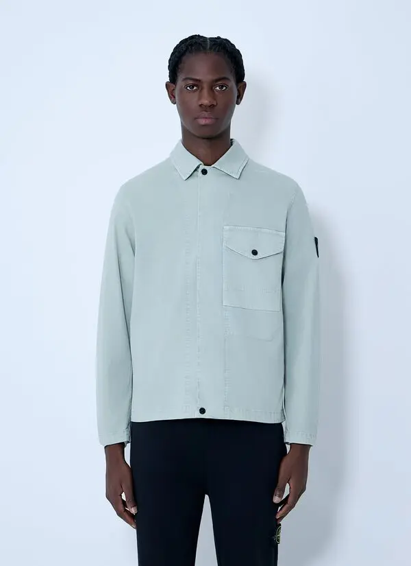 Stone Island Logo Patch Overshirt
