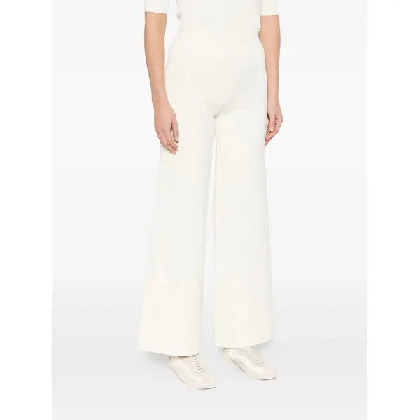 Max Mara Cropped Lace Trim Trousers