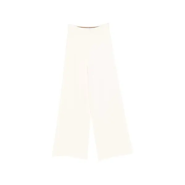 Max Mara Cropped Lace Trim Trousers