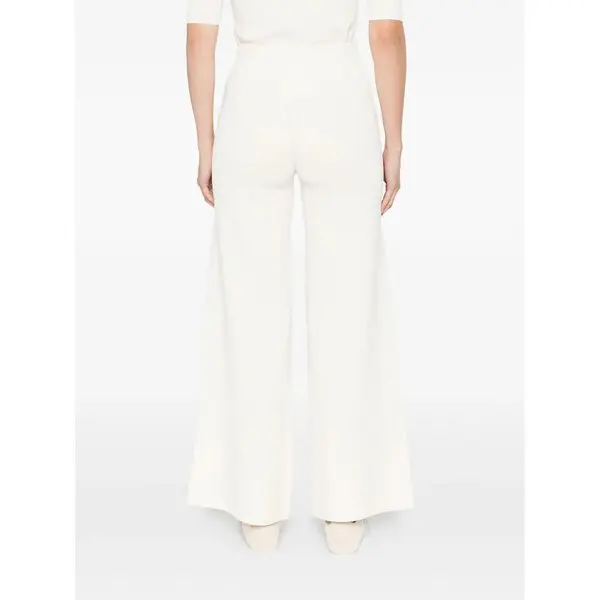 Max Mara Cropped Lace Trim Trousers