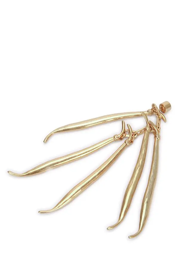 Jacquemus Les Boucles Haricots Brass And Aluminum Earrings - Multicolor