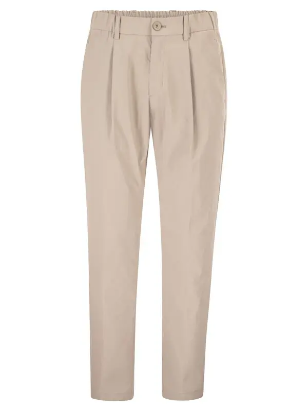 Herno Pleated Trousers With Drawstring Waist