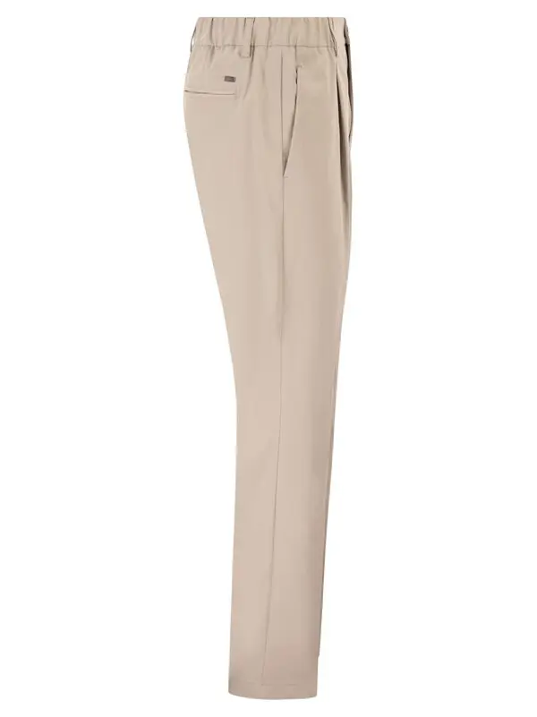 Herno Pleated Trousers With Drawstring Waist