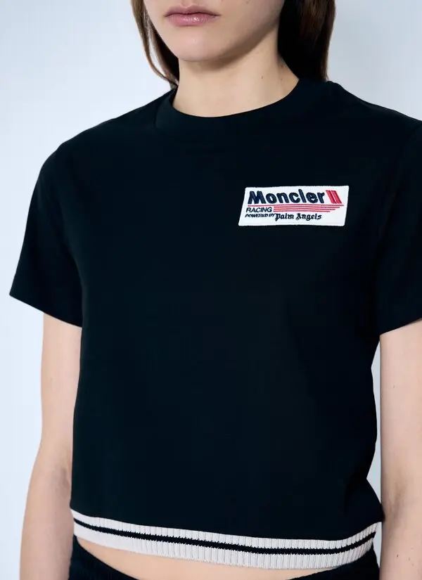 Moncler X Palm Angels Cropped Logo T-shirt