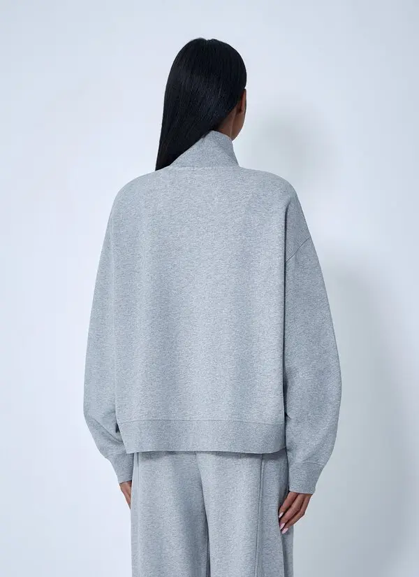 GANNI Half-zip Sweatshirt - Gray