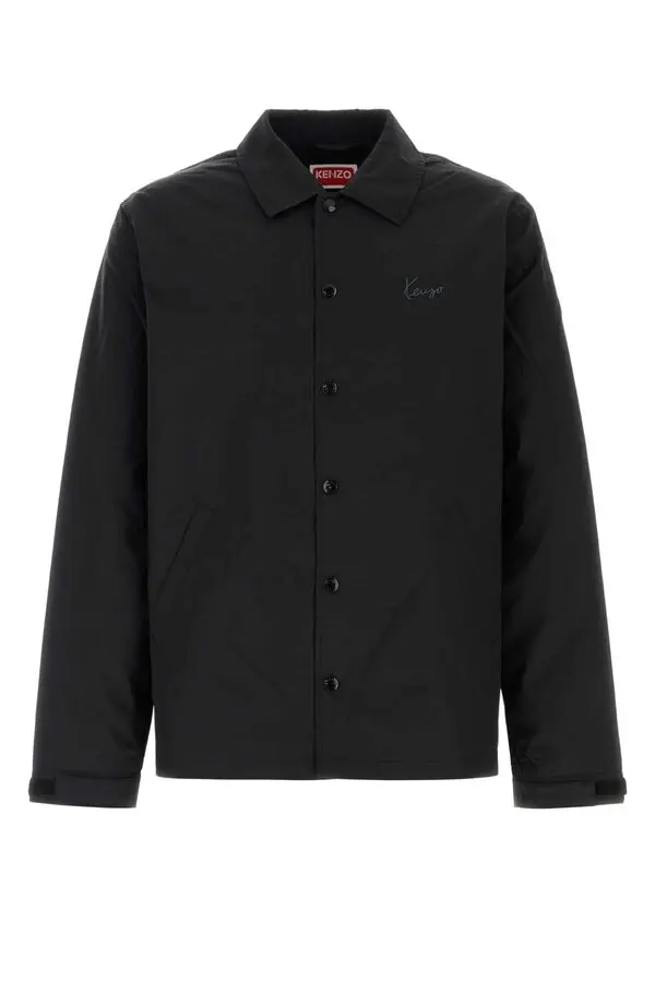 Kenzo Cotton Blend Jacket - Black