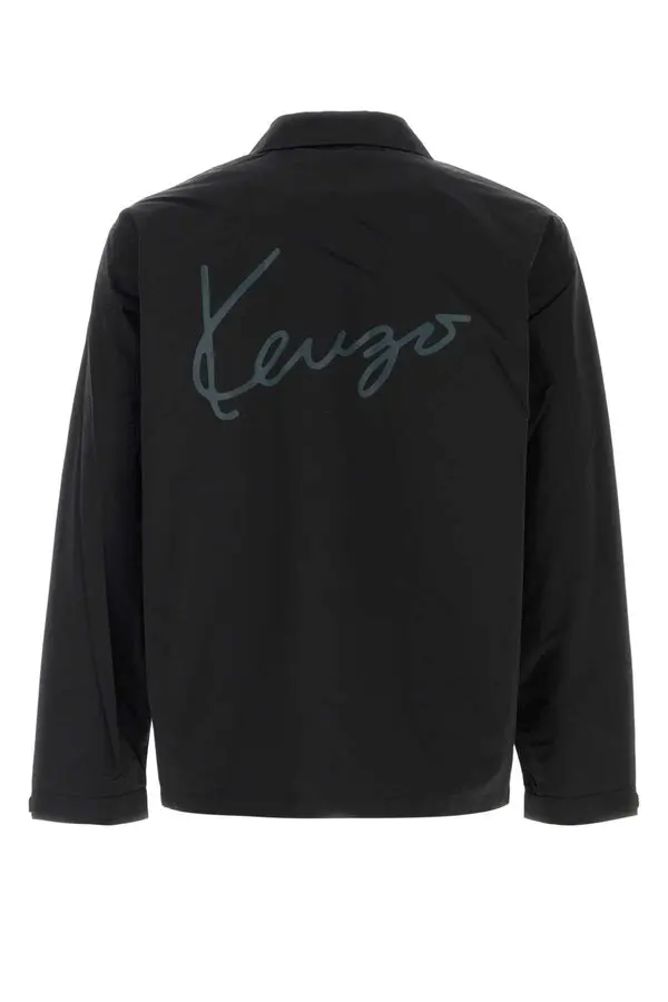 Kenzo Cotton Blend Jacket - Black