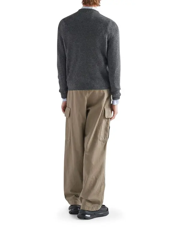 Prada Crew Neck Cashmere Sweater - Multicolor