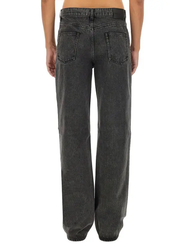 Alexander McQueen Baggy Cotton Jeans - Gray