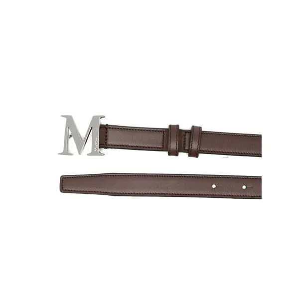 Max Mara Leather Belt With Buckle Fastening - Brown