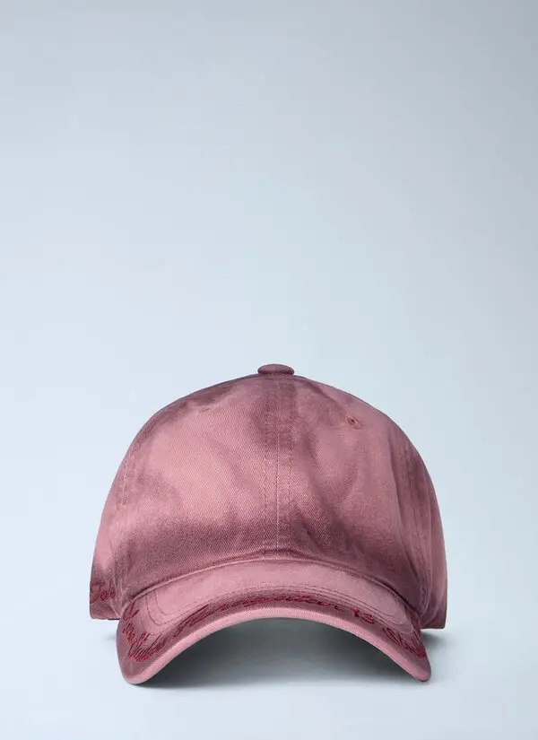 Acne Studios Washed Baseball Cap With Embroidered Detailing - Pink