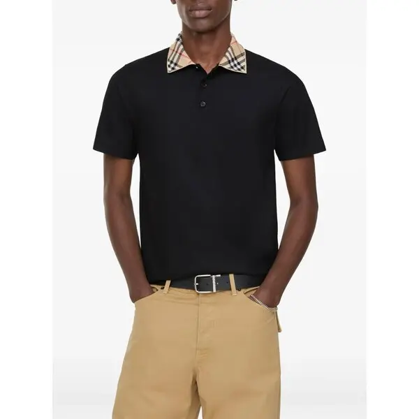 Burberry Polo Shirts - Black