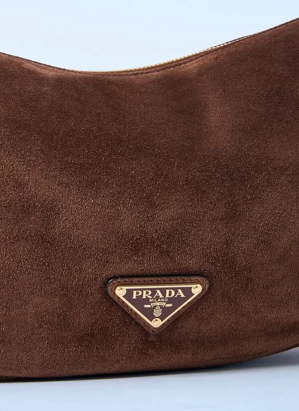 Prada Small Suede Shoulder Bag
