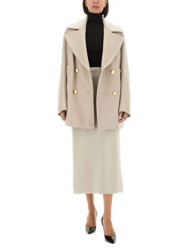 Max Mara Berta Cashmere Coat - Multicolor