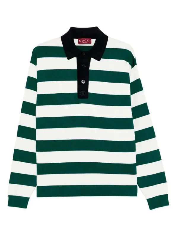 Gucci Long Sleeve Polo - Multicolor