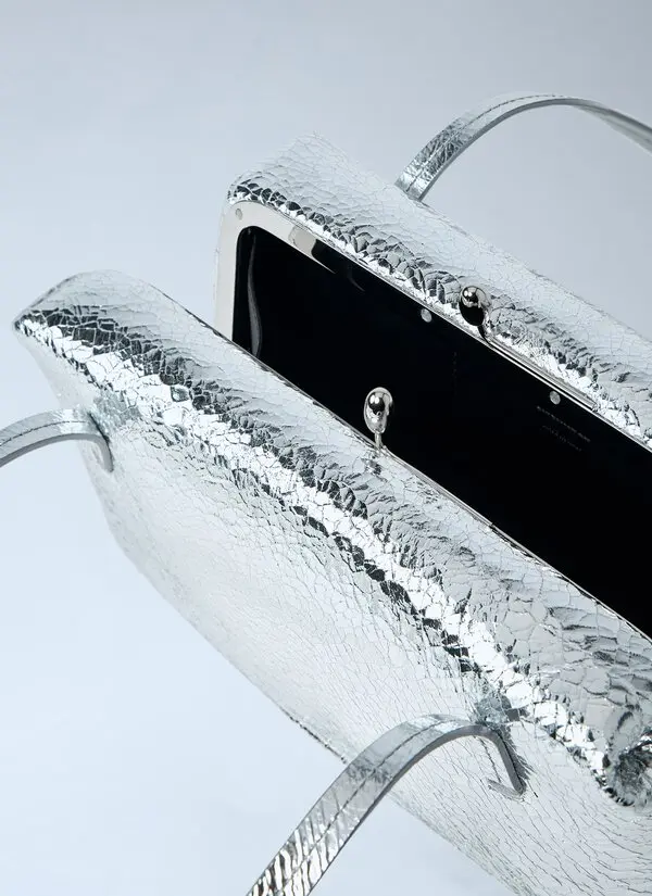 JIL SANDER Small Goji Handbag - Silver