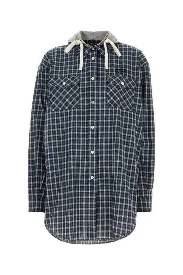 Miu Miu Dark Grey Denim Shirt - Multicolor