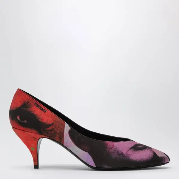 Versace Faille Pumps With The Party Print - Multicolor